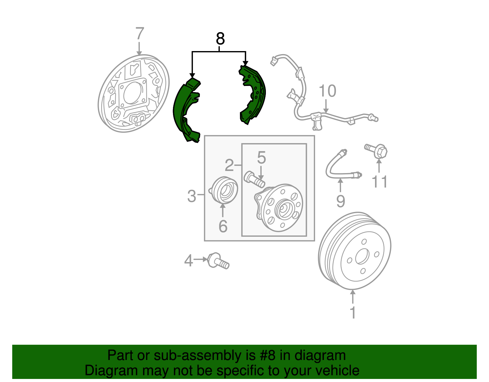 2007-2014 Toyota Shoes 04495-52140 | Toyota Parts Center