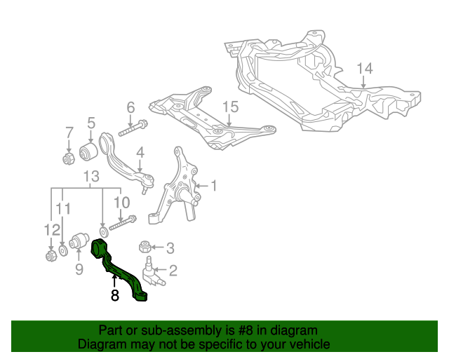 2010-2016 Mercedes-Benz Lower Control Arm 212-330-29-11 | MB OEM Parts