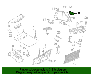 2005-2010 Volkswagen Jetta Sound Absorber 1K5-867-844-C | QuirkParts