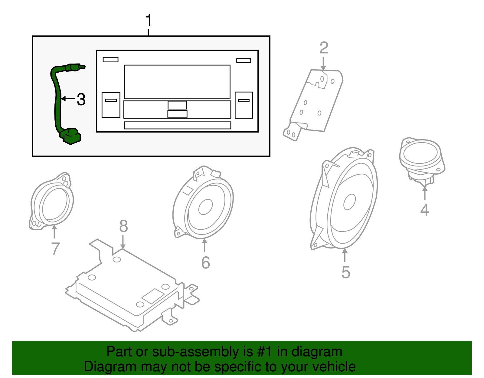 2014 Subaru Forester Display System 86271SG630 | Subaru Parts Store