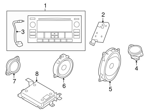2014-2018 Subaru Forester Front Dr Speaker 86301SG000 | OEM Parts Online