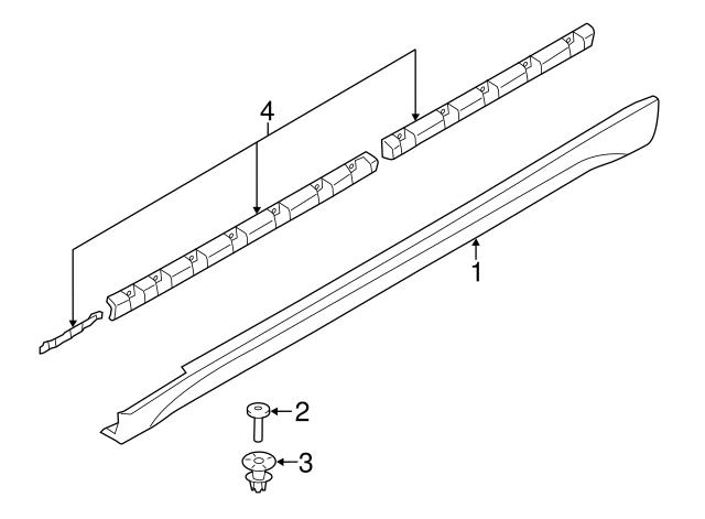 Genuine BMW 51-77-2-990-170 | Rocker Molding | FREE Shipping on Most ...
