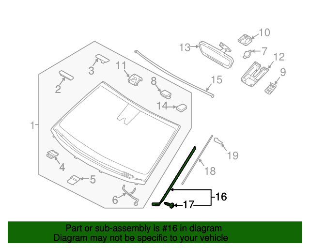 2017-2022 Genesis G90 Side Molding 86131-D2000 | OEM Parts Online