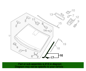 2017-2022 Genesis G90 Side Molding 86131-D2000 | OEM Parts Online