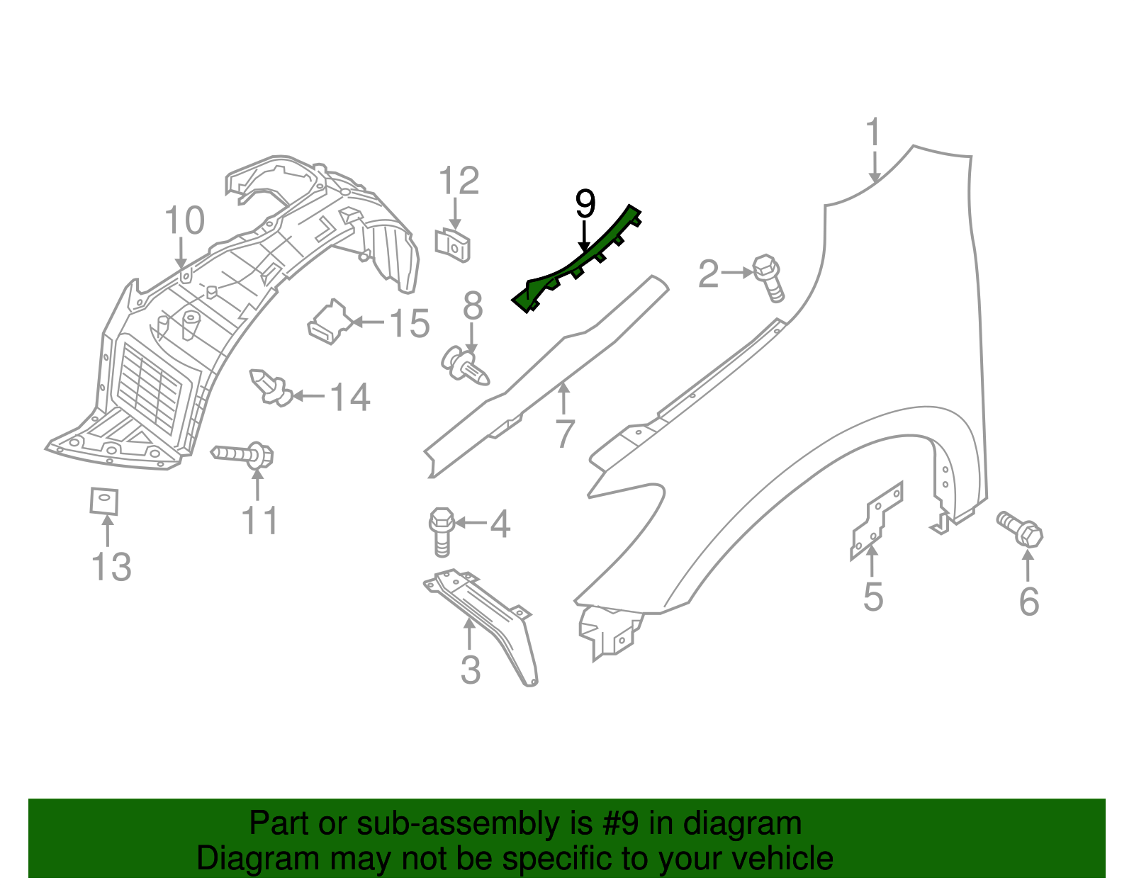 66894-9PB0A - 2016-2020 Nissan Pathfinder - Rear Seal | Anicra Nissan Parts