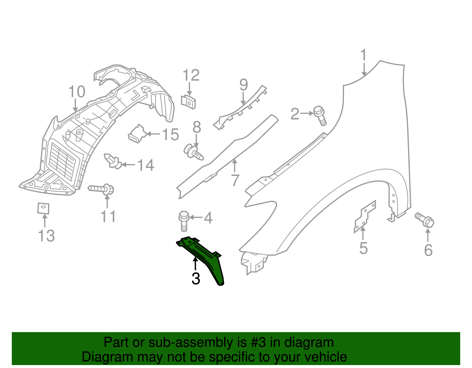 2013-2020 Nissan Pathfinder Front Bracket F3181-3KAMA | Nissan Parts ...