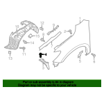 2010-2024 Nissan Fender Support Bolt 01121-N6141 | Nissan Parts Plus