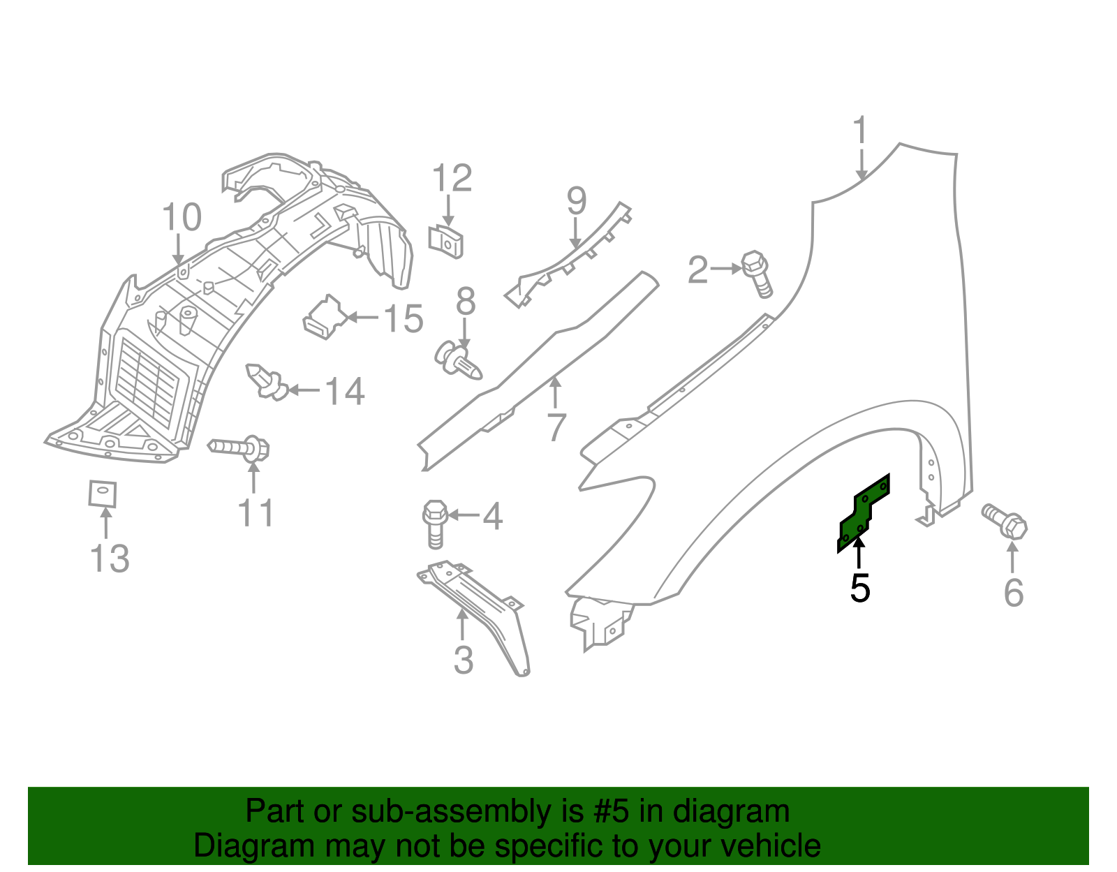F3160-3KABA - High-Quality Fender Bracket for 2013-2020 Nissan ...