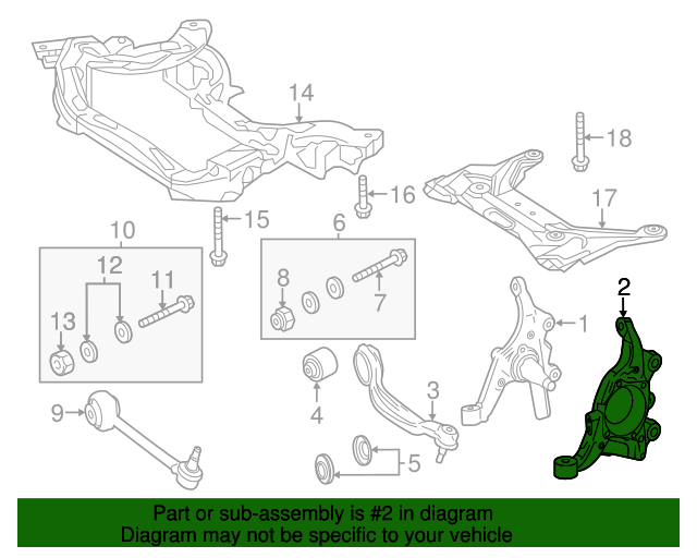 204-332-42-01 - Knuckle 2012-2015 Mercedes-Benz C 63 AMG® | Mercedes ...