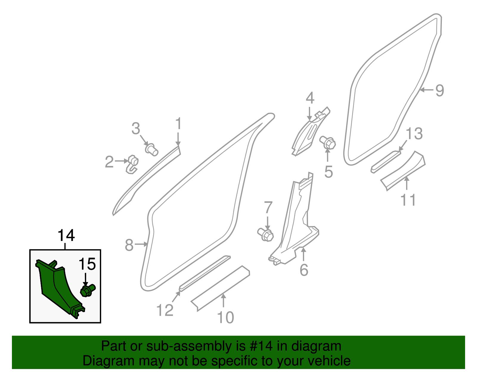 2015-2021 Nissan Murano Cowl Trim 66901-5AA0B | Ziegler Nissan of ...
