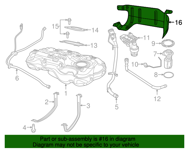 2016-2024 Mopar Heat Shield 68305329AA | Mopar Parts Canada