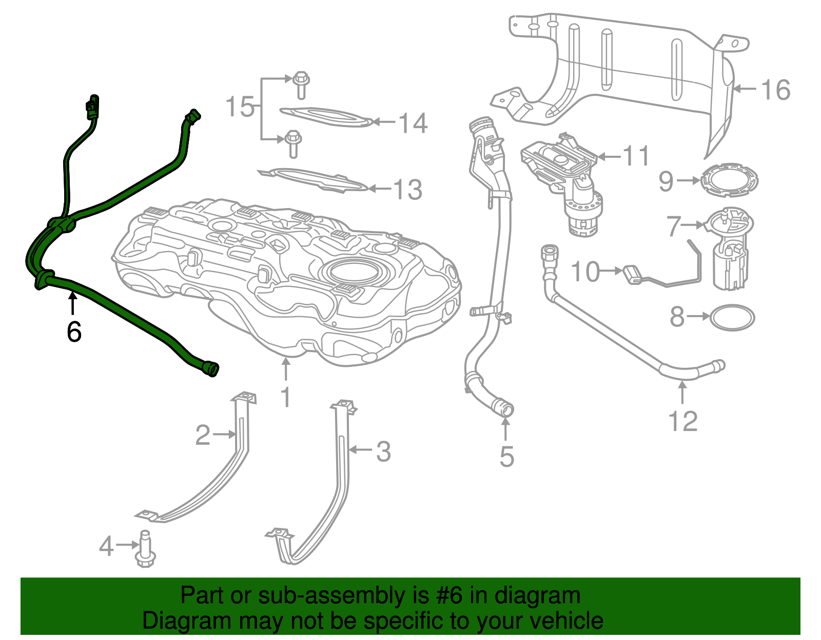 2015-2023 Mopar Hose 68544961AA | Mopar Parts Canada