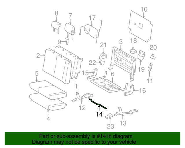 2008-2022 Toyota Sequoia Support Rod 72606-0C010 | Toyota Parts Center