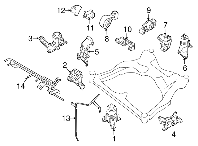 11270-JA10A - Engine Mount 2013-2023 Nissan | AutoNationParts.com