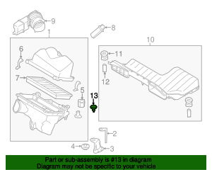 16516-9N00A - Air Inlet Duct Bolt 2007-2024 Nissan | Nissan Wholesale ...