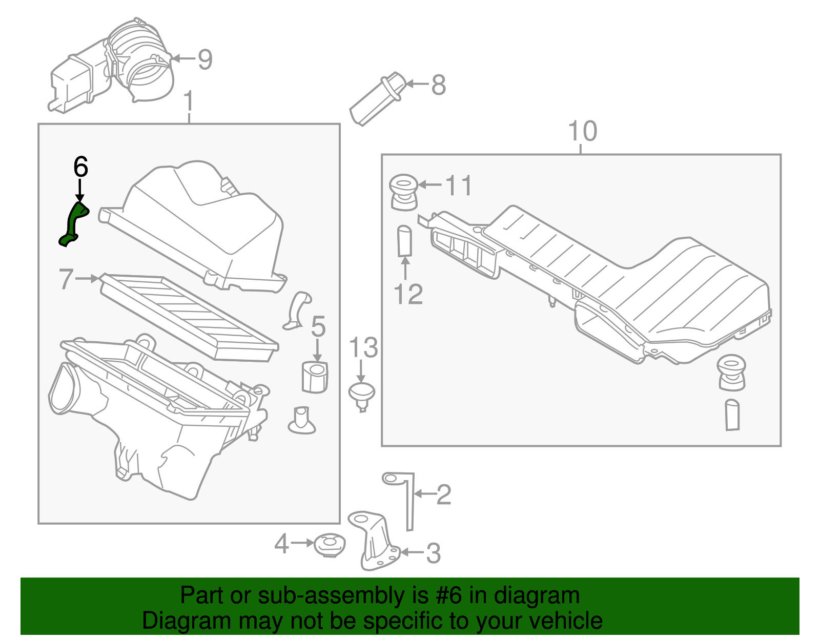 2014-2024 Nissan Air Cleaner Assembly Retainer Clip 16598-3JA0A | CMA's ...