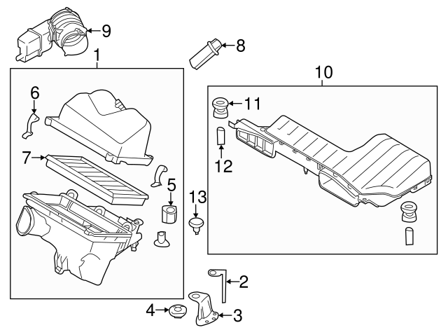2007-2024 Nissan Air Inlet Duct Bolt 16516-9N00A | TascaParts.com