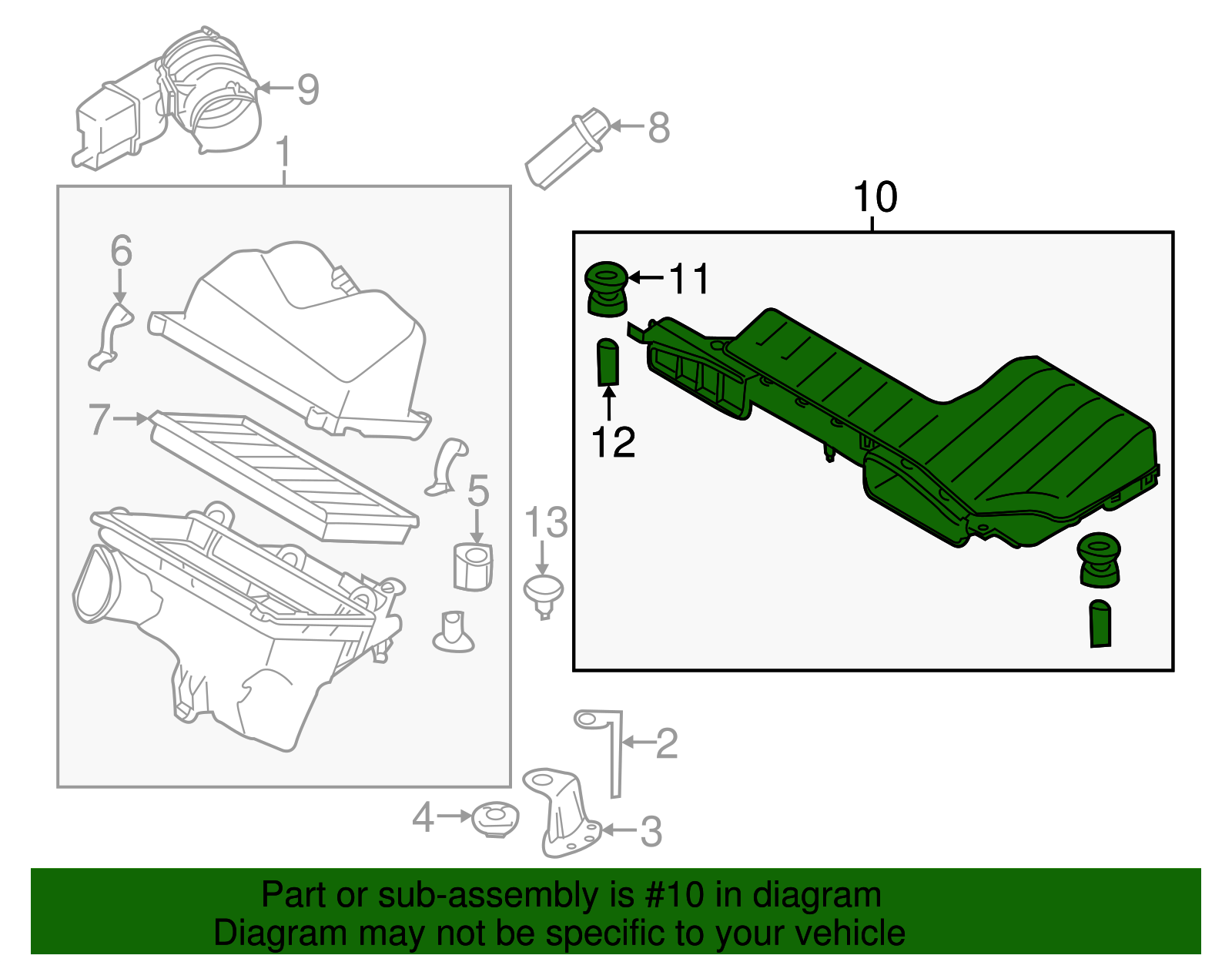 16554-5AA1A - Air Inlet Duct - 2015-2024 Nissan Murano | Nissan OEM ...