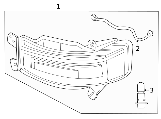 2020-2022 Hyundai Palisade Backup Lamp Assembly 92406-S8000 | OEM Parts ...