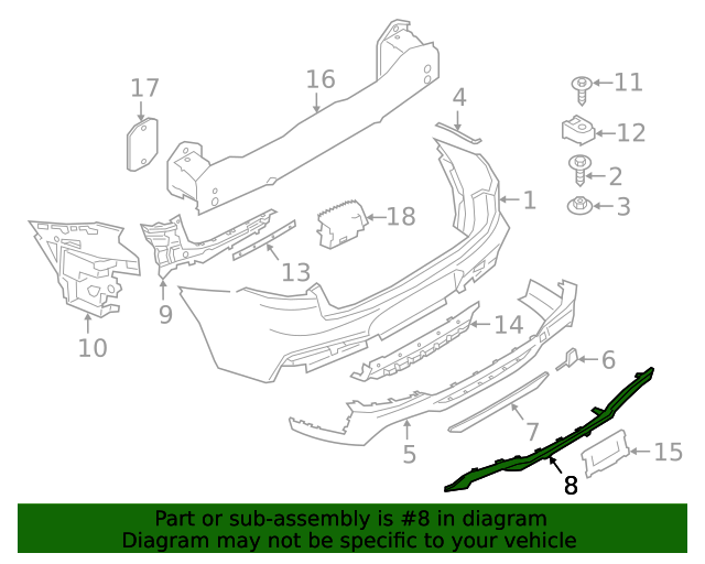 51128077075 - 2020-2023 BMW X4 Lower Trim Panel (51-12-8-077-075) | BMW ...