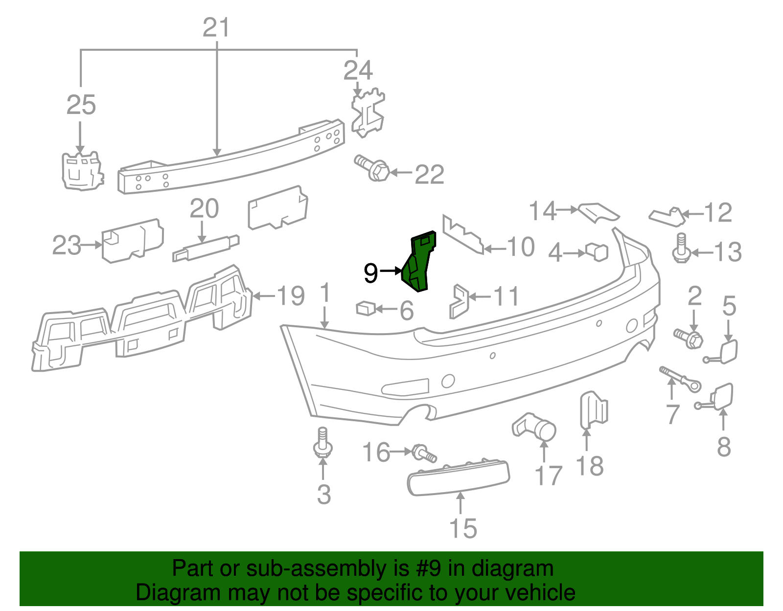 52155-53040 - Side Bracket For 2006-2014 Lexus | Lexus OE Parts