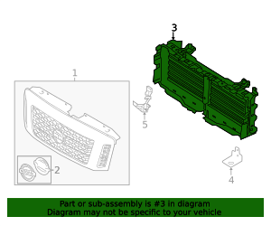 21421-9FV3A - Radiator Shutter Assembly 2020-2024 Nissan | Nissan Parts ...