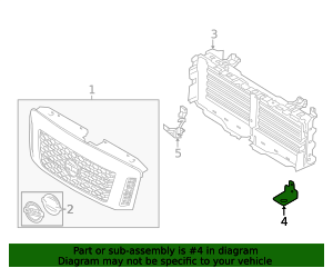 21426-EZ00A - Shutter Bracket 2020-2024 Nissan TITAN | Nissan Parts ...