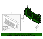 2020-2021 Nissan Radiator Shutter Assembly 21421-9FV3A | Nissan Parts Plus