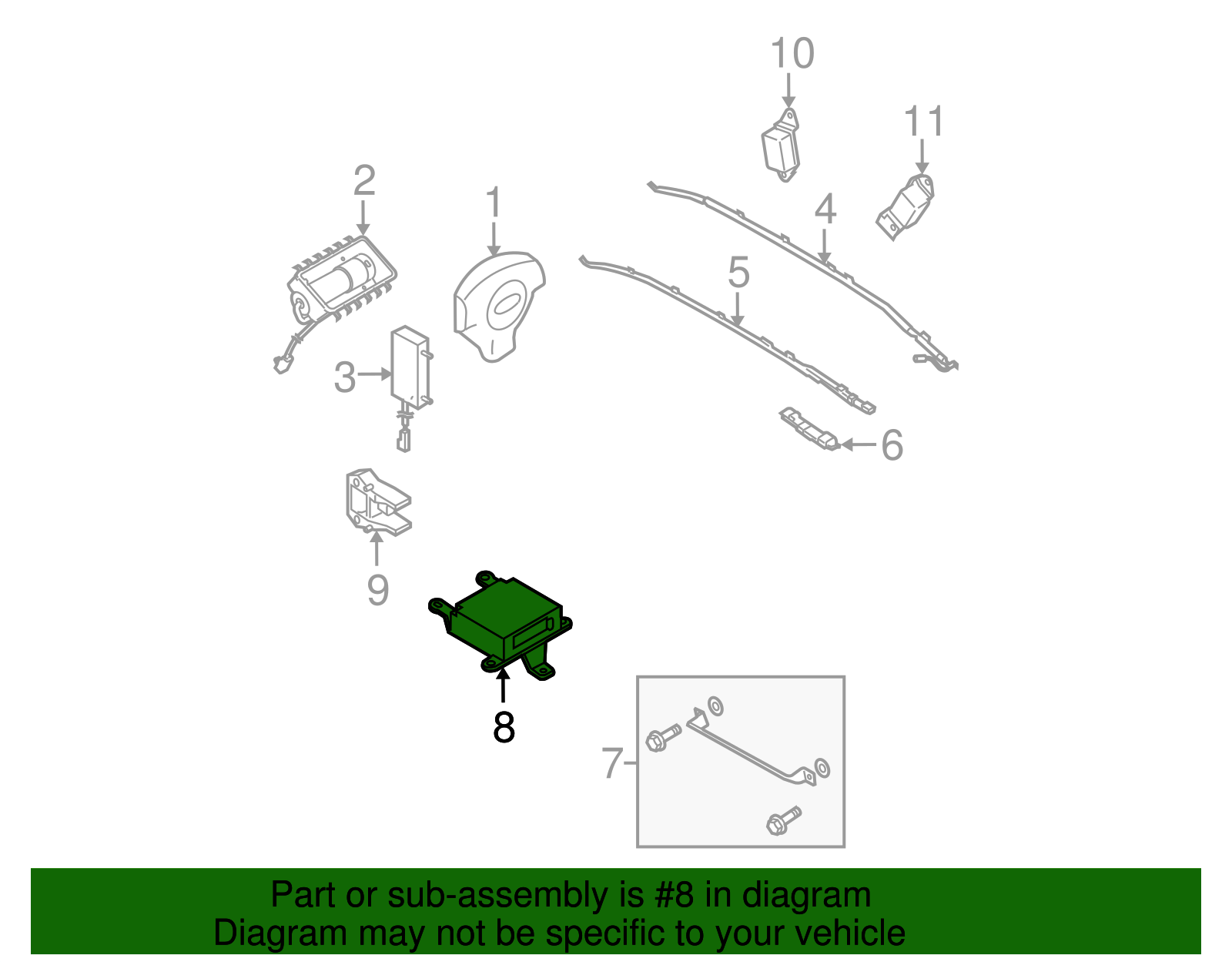 2006-2007 Subaru Outback Control Module 98221AG14A | Subaru Parts Guys