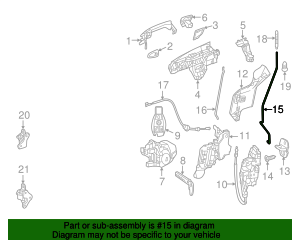 2012-2019 Mercedes-Benz Securing Rod 166-723-01-39 | Mercedes-Benz Parts