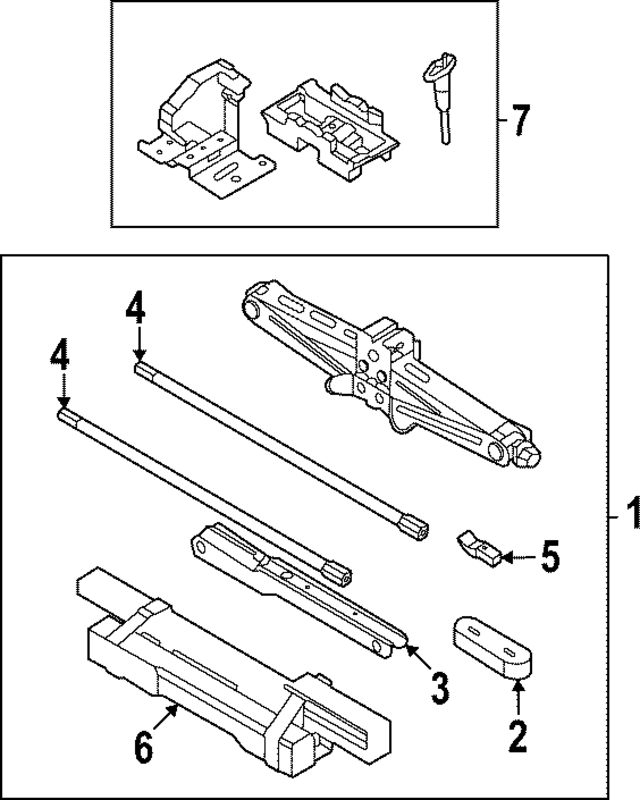 NZ6Z-17080-A - Jack Assembly 2022-2024 Ford Maverick | Big 3 Auto Parts