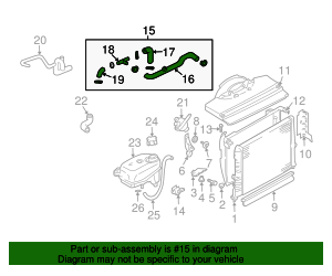 PCH000460 - Radiator Coolant Hose 1999-2004 Land Rover Discovery ...