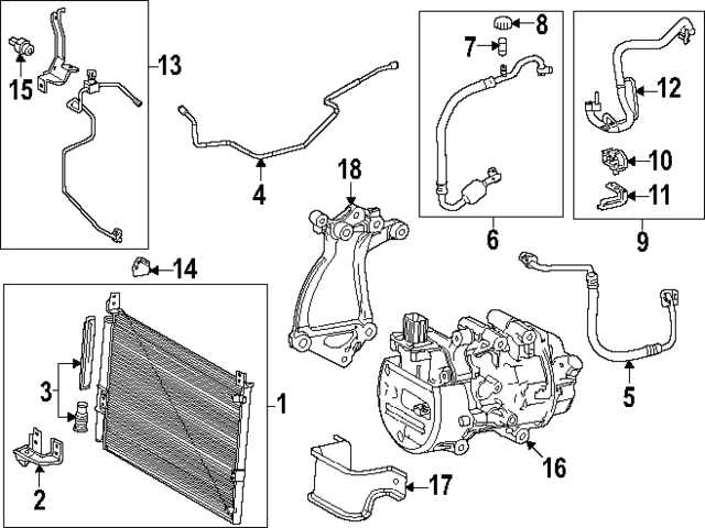 2023-2024 Toyota Sequoia Compressor Assembly 88370-34020 | Toyota Parts ...