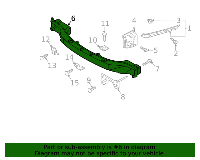 86631-R5000 - Impact Bar 2021-2024 Kia Sorento | Kia.Parts Store