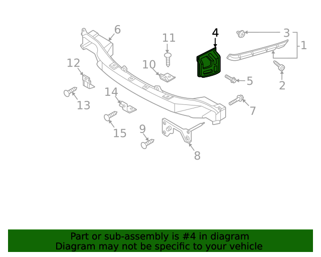 86616-R5000 - Lower Bracket 2021-2023 Kia Sorento | Kia.Parts Store