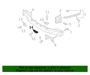 86636-R5000 - Bumper Impact Bar Bracket 2021-2022 Kia Sorento | Kia ...