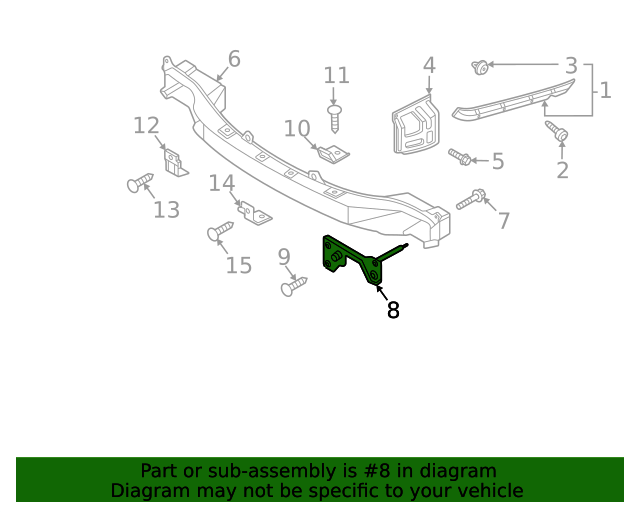 86647-R5000 - Mount Bracket 2021-2024 Kia Sorento | Kia.Parts Store