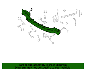 86631-R5000 - Impact Bar 2021-2025 Kia Sorento | Kia.Parts Store