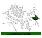 51747342495 - 2016-2019 BMW X1 Duct (51-74-7-342-495) | BMW of South ...