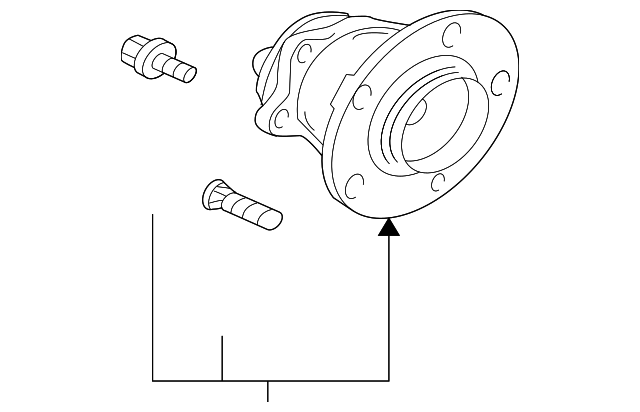 2008-2017 Mitsubishi Hub & Bearing 3785a008 | Mitsubishi Parts ...