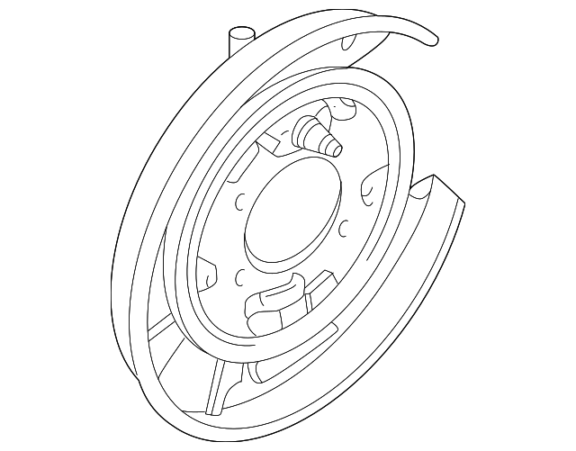 2008-2017 Mitsubishi Lancer Backing Plate 4600A151 | Mitsubishi Parts ...