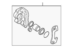 2008-2017 Mitsubishi Lancer Caliper 4605A477 | Mitsubishi Parts ...