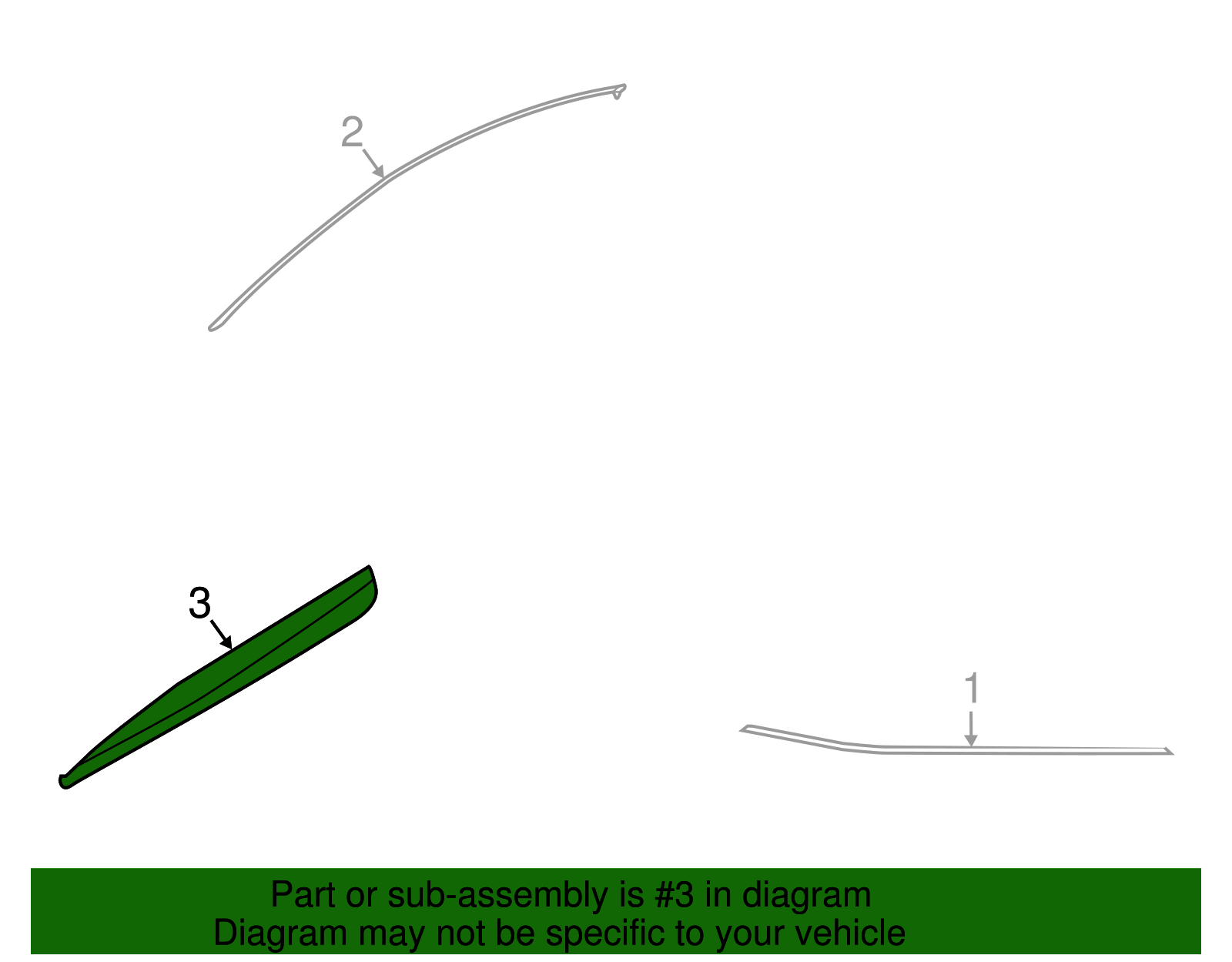 80870-9UA0A - Lower Molding 2015-2024 Nissan Murano | Nissan Parts ...