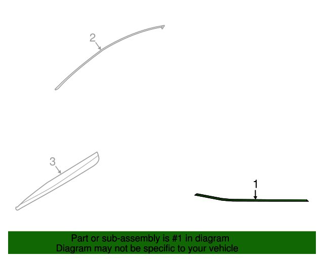 2015-2020 Nissan Murano Belt Molding 80820-5BC0A | TascaParts.com