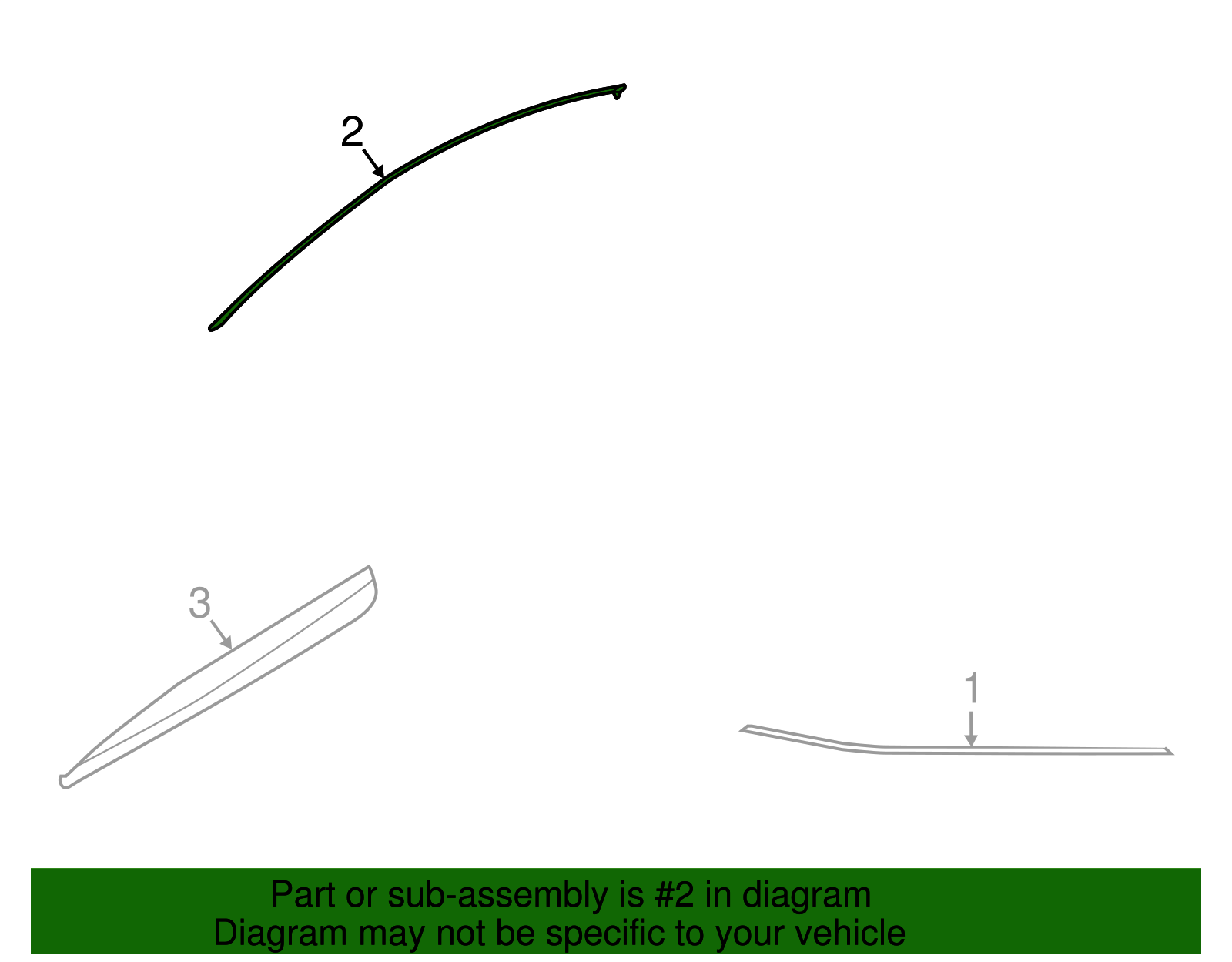 2015-2024 Nissan Murano Upper Molding 80282-5BC0C | OEM Parts Online