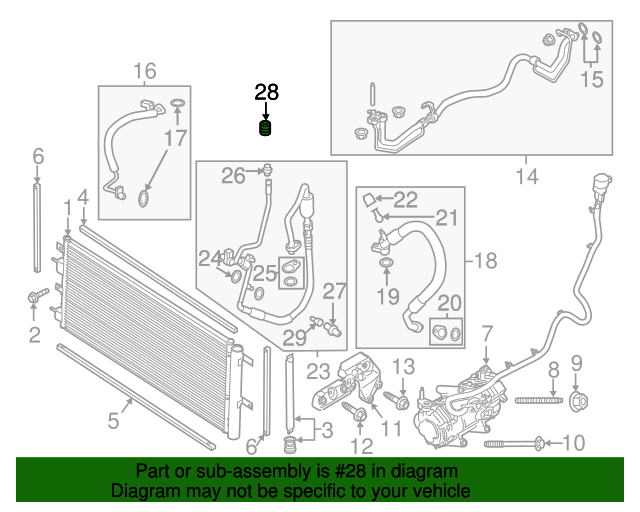 2013-2024 Ford Hose & Tube Assembly O-Ring DS7Z-19B596-A | OEM Parts Online