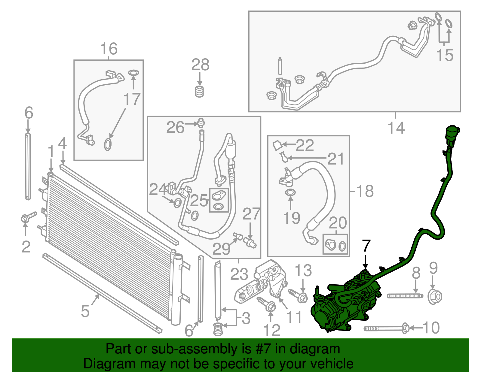 2013-2020 Ford Motorcraft™ A/C Compressor YCC-350 | OEM Parts Online