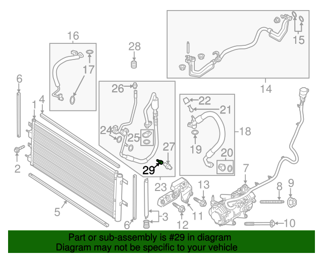 2011-2021 Ford OEM NEW 2011-2020 Ford Explorer Edge HVAC Pressure ...