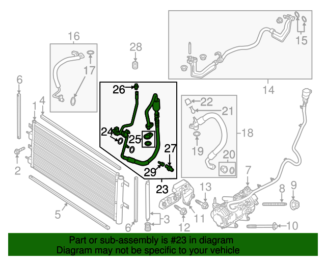 2013-2024 Ford Hose & Tube Assembly O-Ring DS7Z-19B596-A | OEM Parts Online