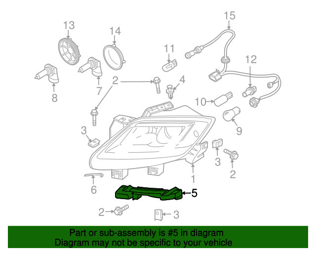 TE69-50-161 - Headlamp Assembly Lower Bracket 2010-2012 Mazda CX-9 ...